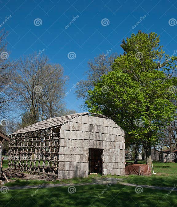 Native American Indian Structure Stock Image - Image of outdoors ...