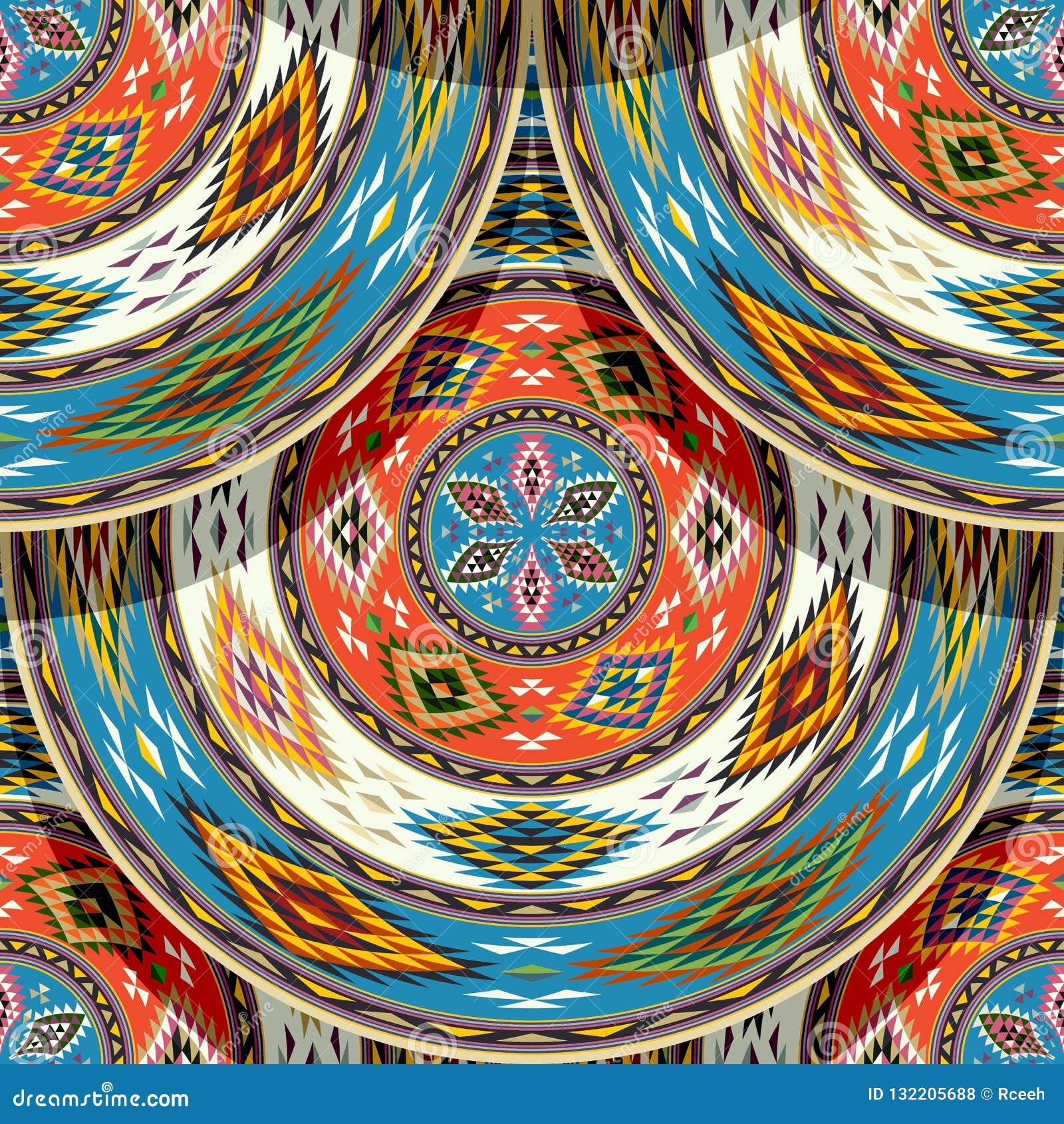 Native American Indian Tile Stock Vector - Illustration of american ...