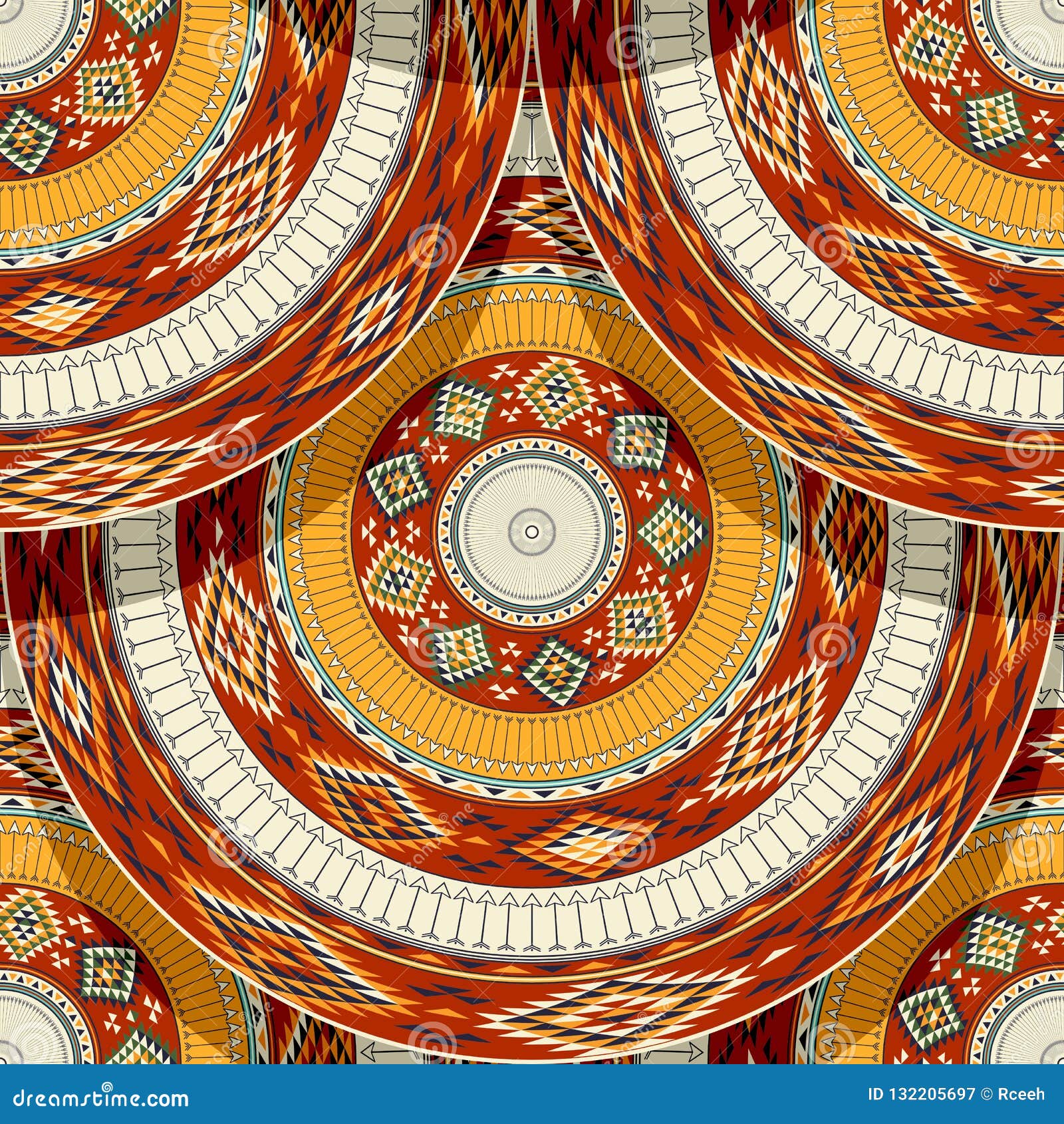 Native American Indian Tile Stock Vector - Illustration of abstract ...