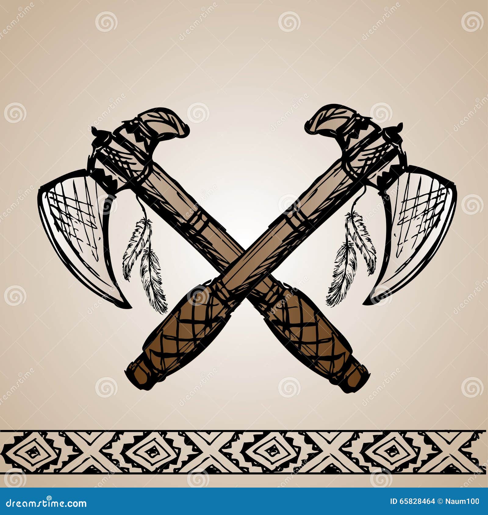 Native American Indian Tomahawks Stock Vector - Illustration of design ...
