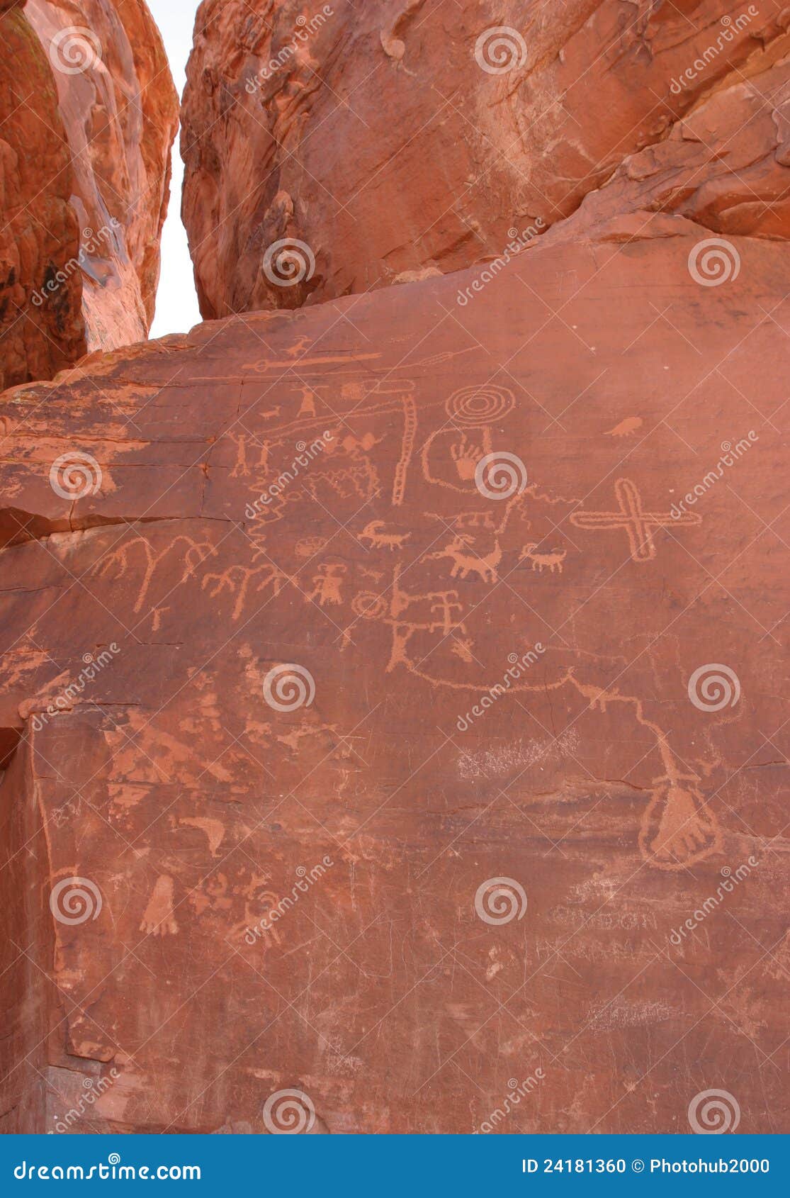 Native American Indian Writing on Rock Stock Photo - Image of indian ...