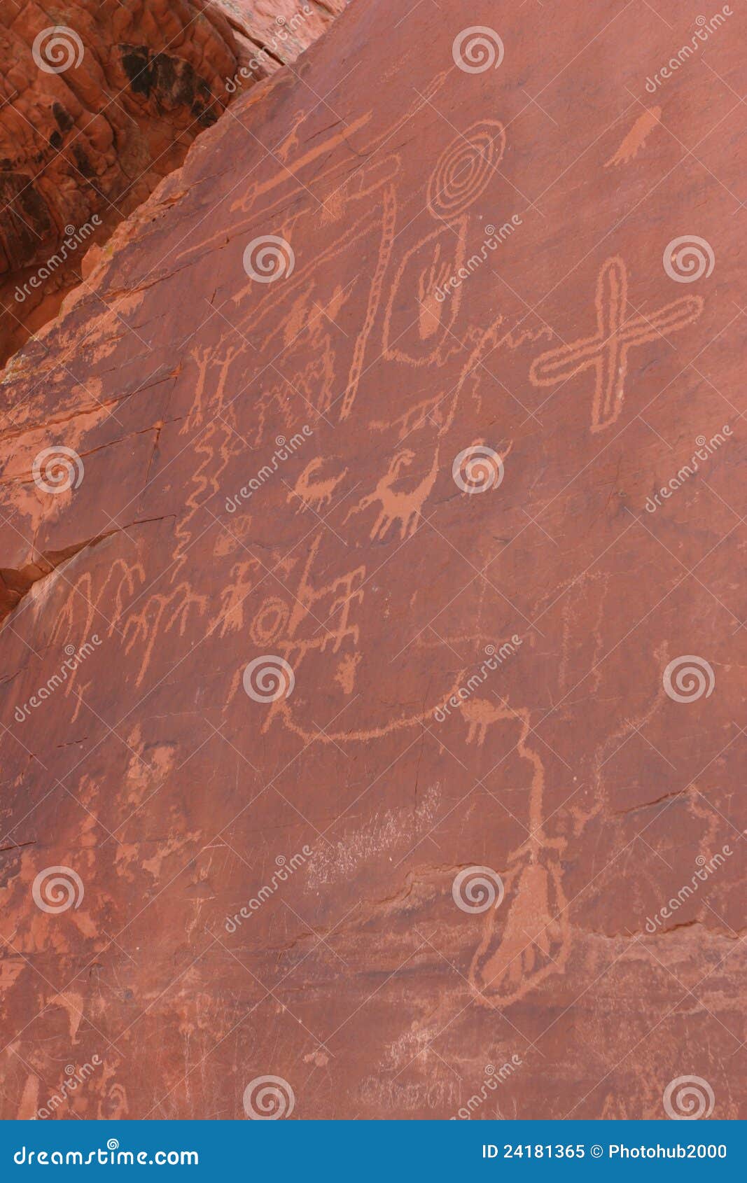 Native American Indian Writing on Rock Stock Image - Image of nevada ...