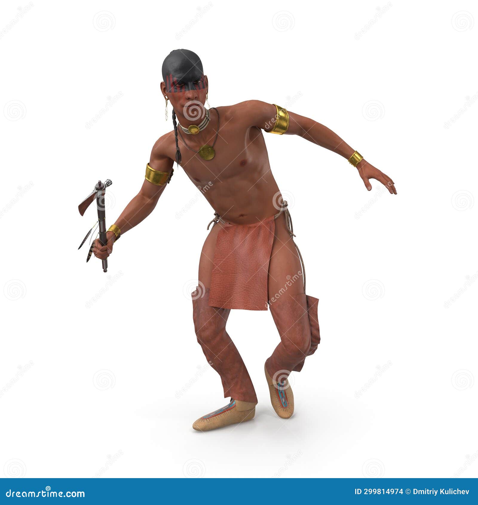 Native American Iroquois 3D Rendering Stock Illustration - Illustration ...