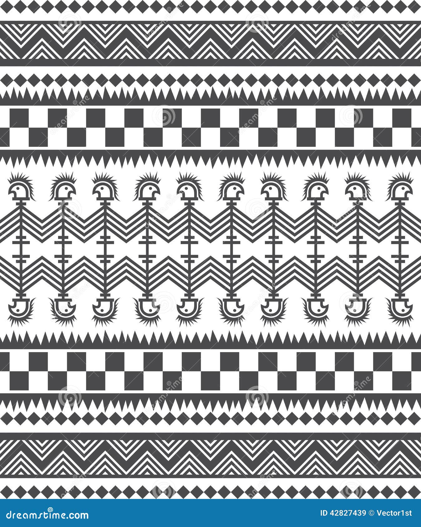 Native american pattern stock vector. Illustration of ancient - 42827439