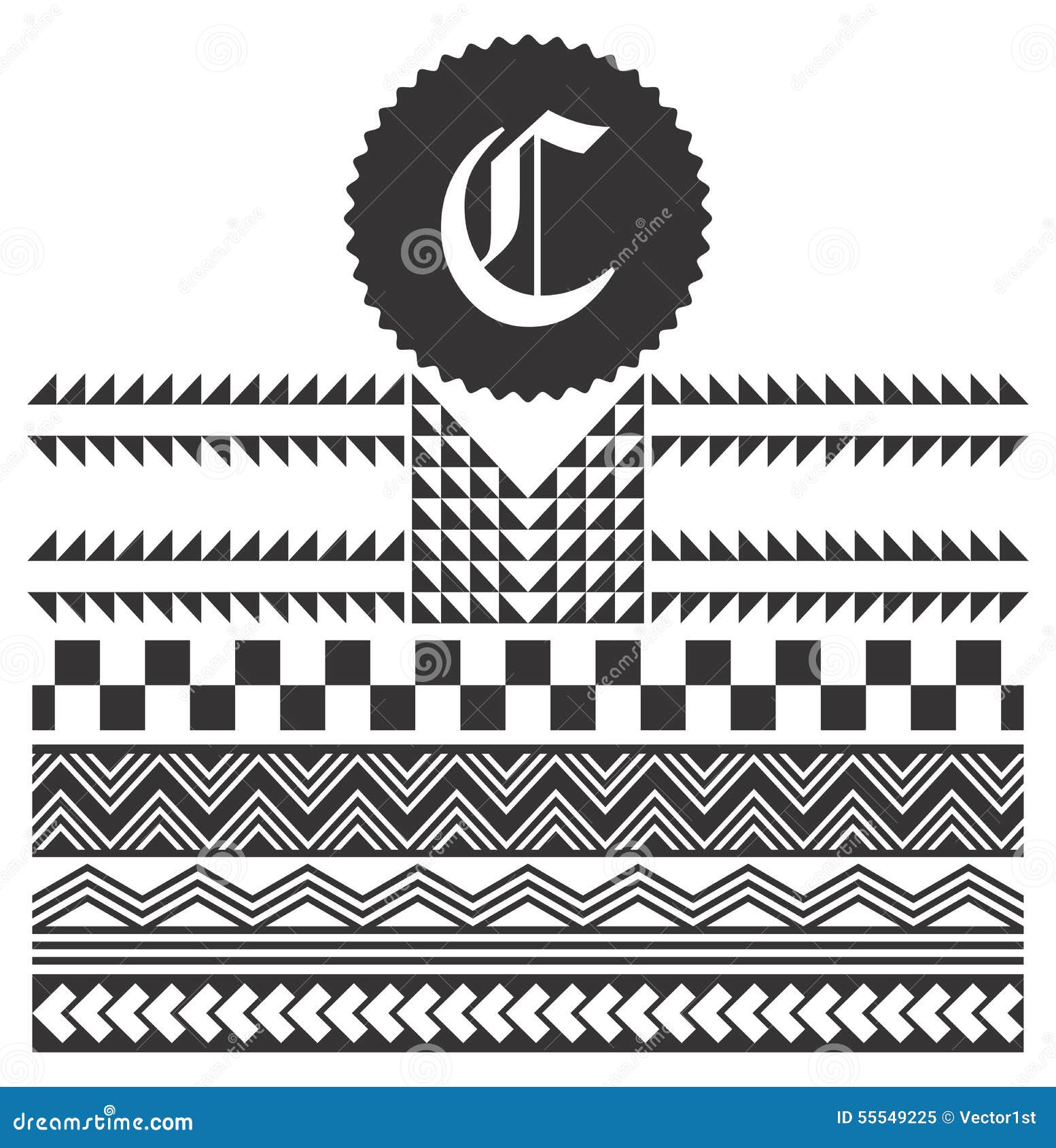 Native american pattern stock vector. Illustration of american - 55549225