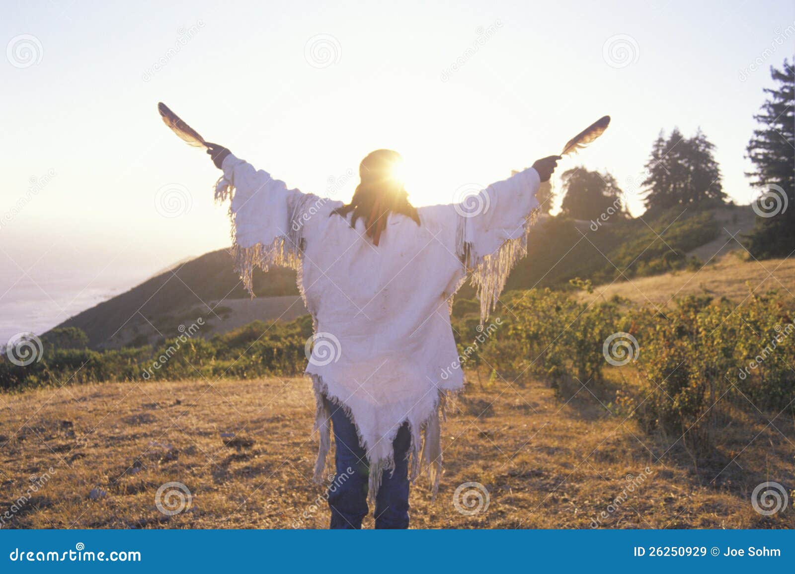 A Native American Performing an Earth Ceremony Editorial Stock Image ...