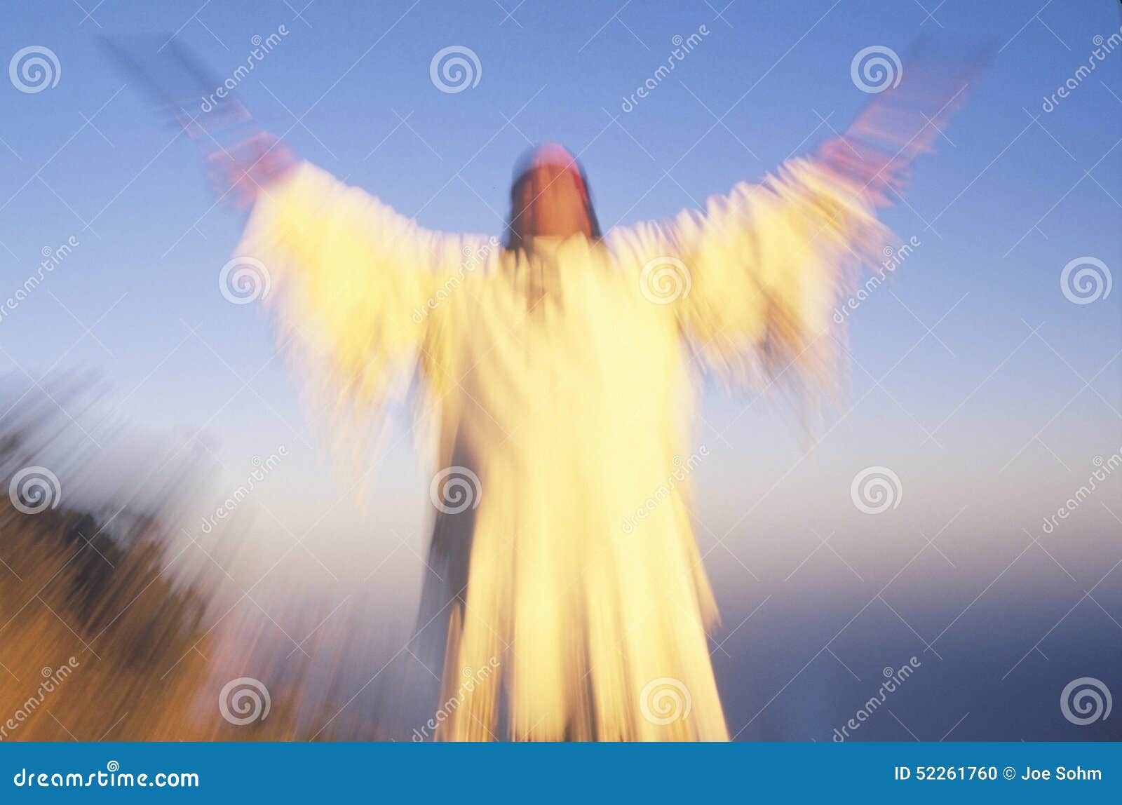 A Native American Performing an Earth Ceremony, Big Sur, CA Editorial ...