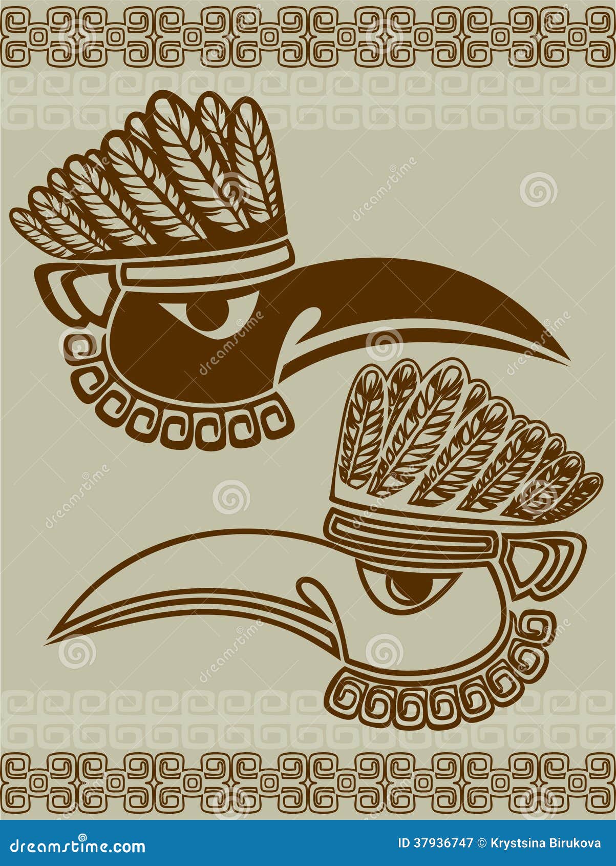 Native American raven mask stock vector. Illustration of monster - 37936747
