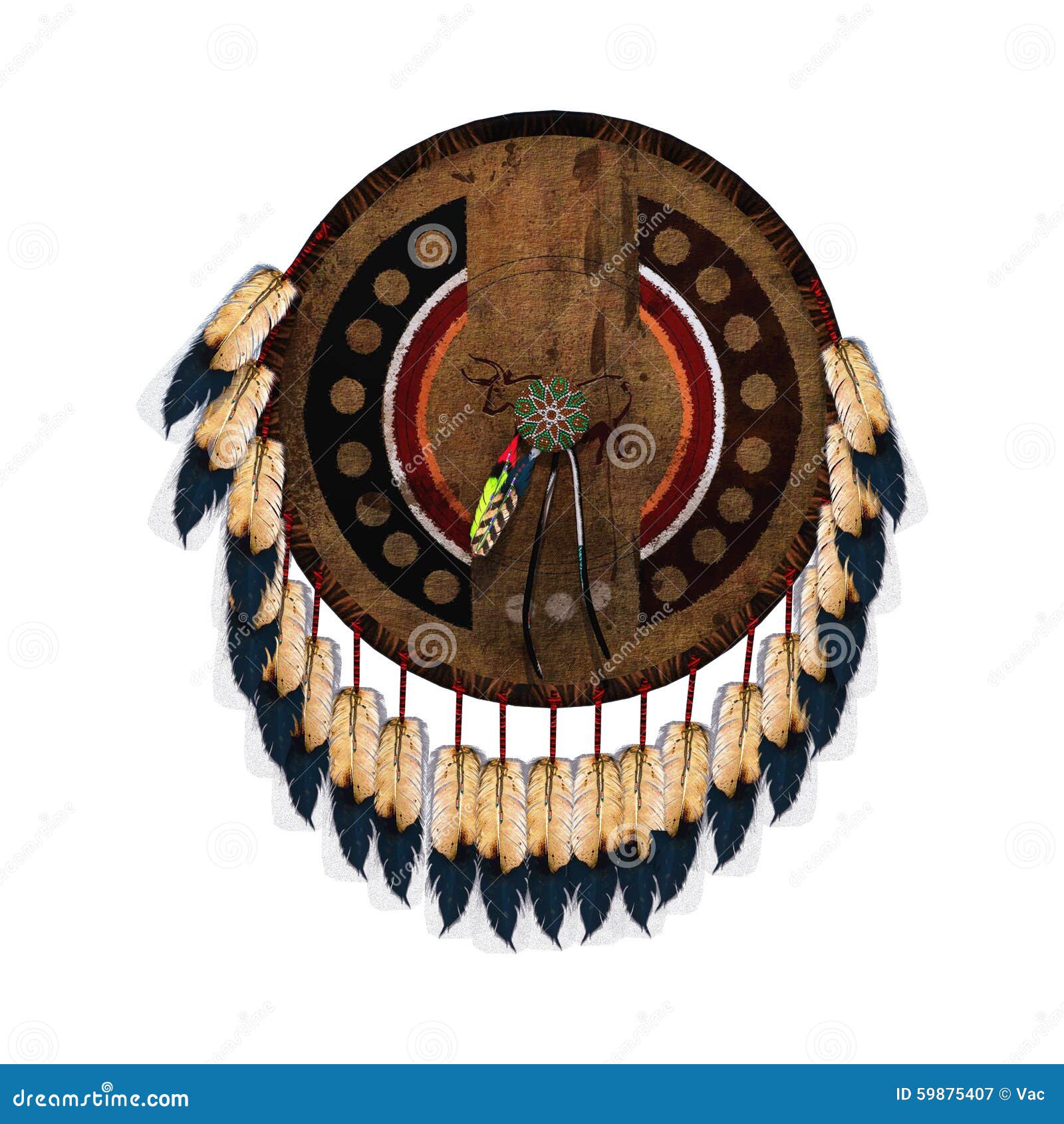 Native American Shield stock image. Image of leather - 59875407