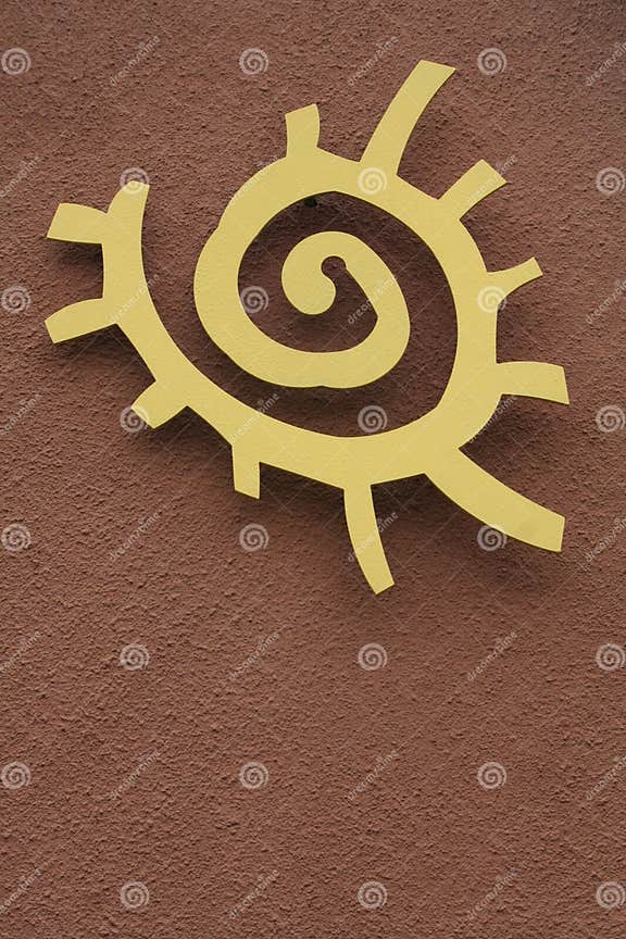 Native American Sun Symbol stock image. Image of design - 15041239