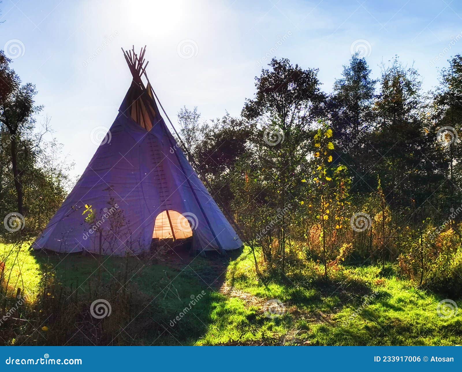 Native American tipi tent stock photo. Image of historic - 233917006