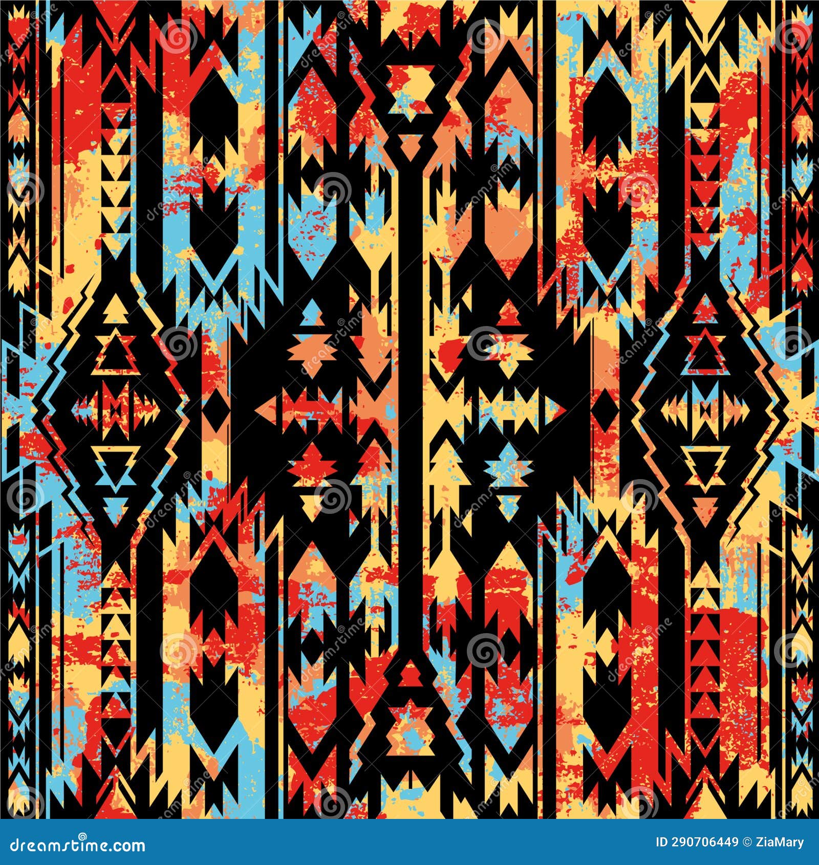 Native American Traditional Fabric Grunge Abstract Wallpaper Stock