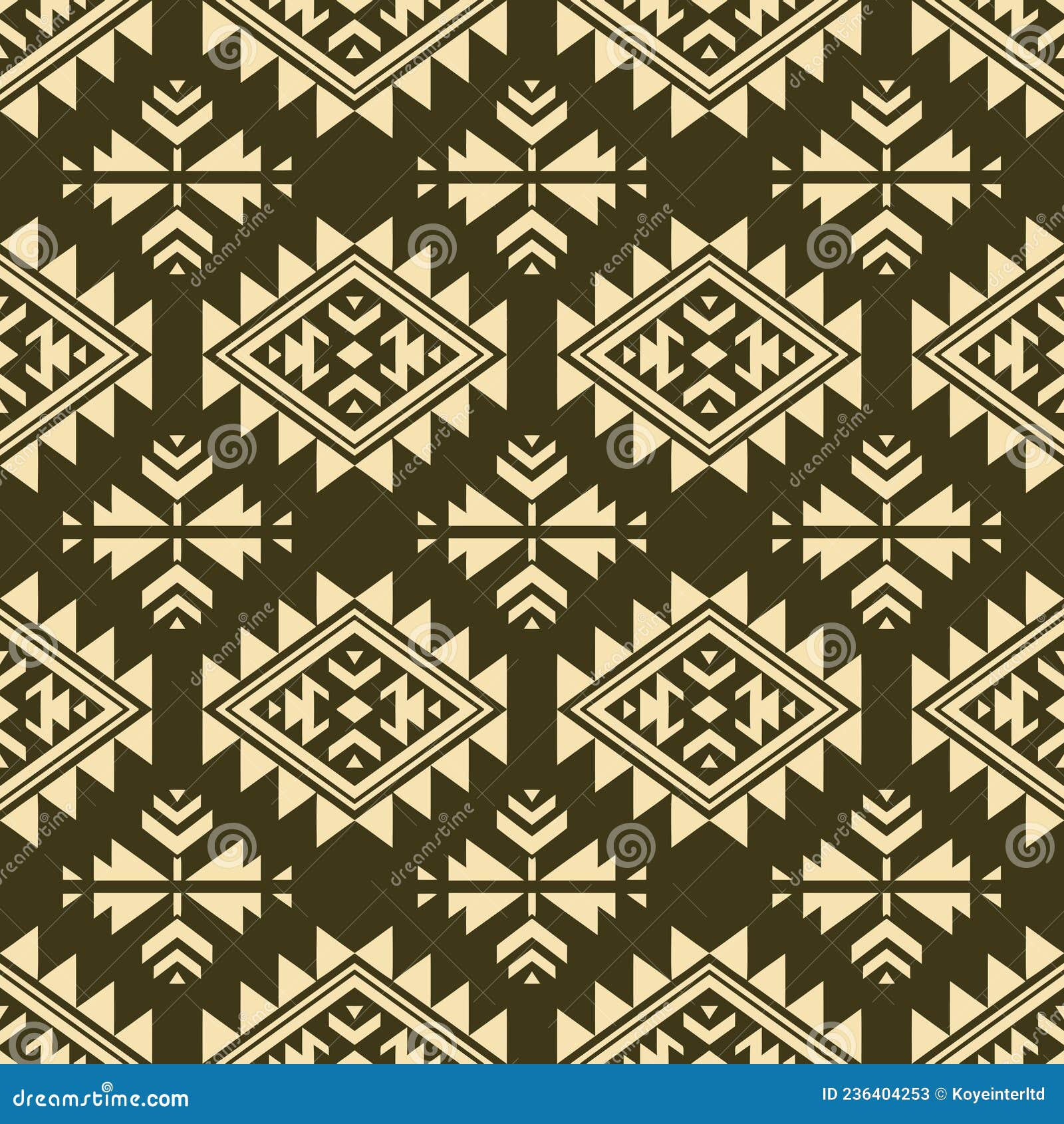 Native American Tribal Textile Stock Illustration - Illustration of ...