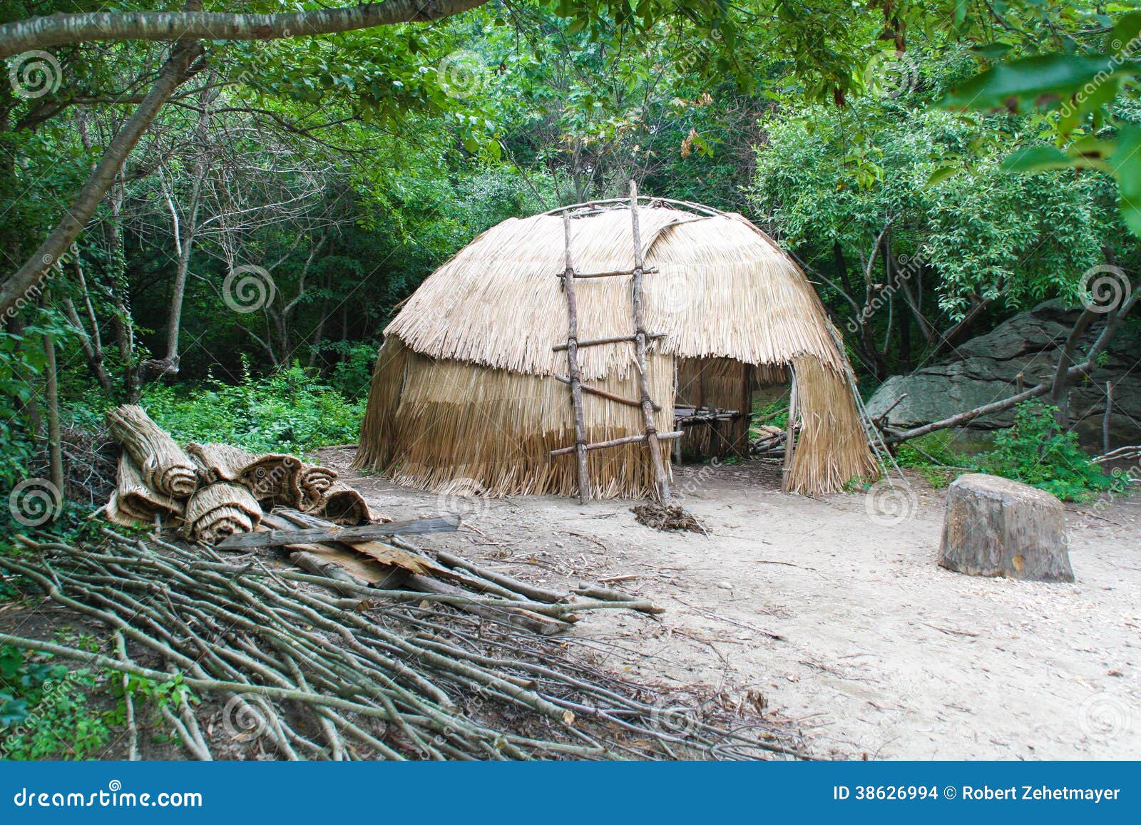 Native American wigwam stock photo. Image of jungle, poles - 38626994