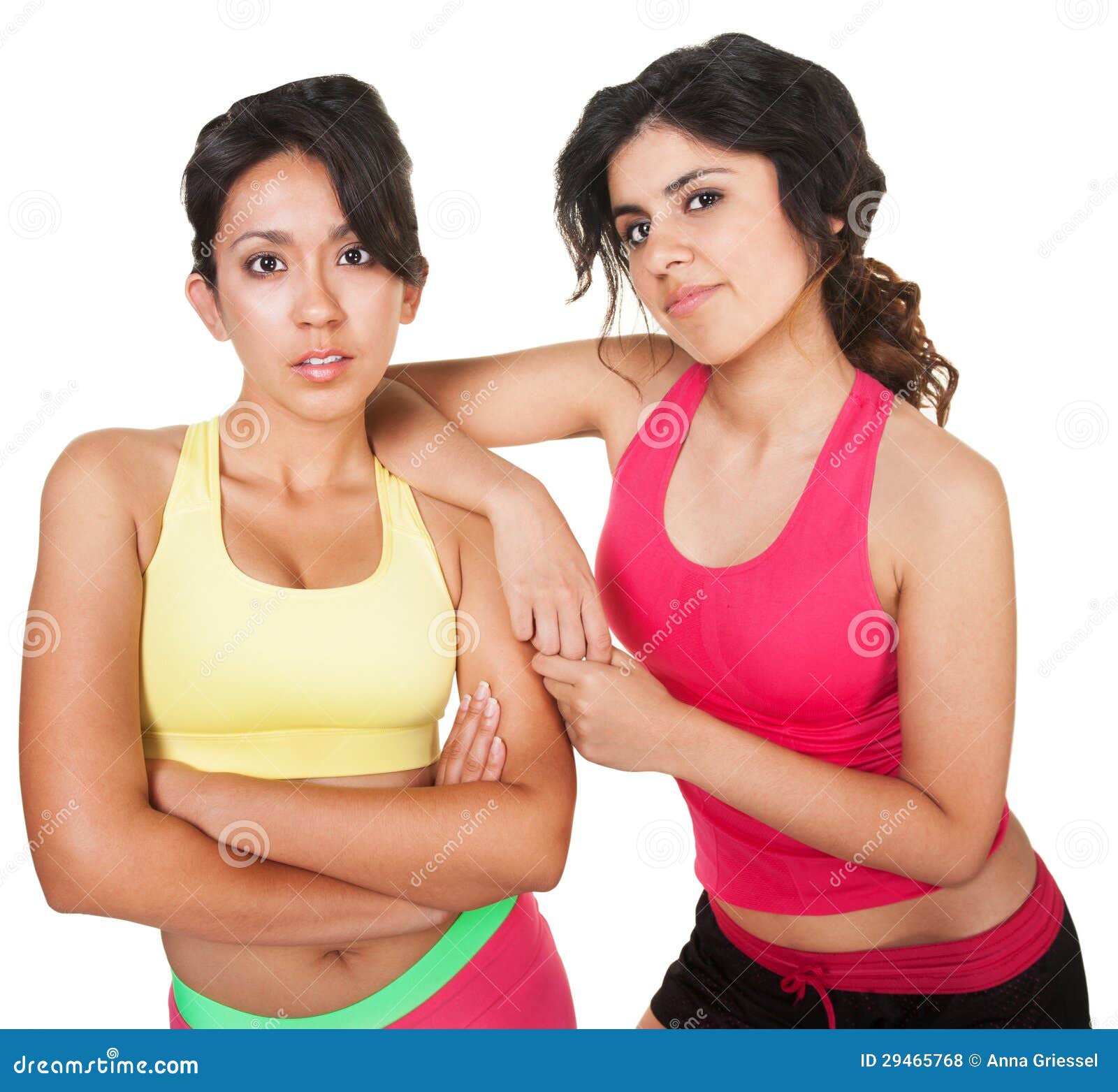Native American Workout Women Stock Photo - Image of active, pair: 29465768