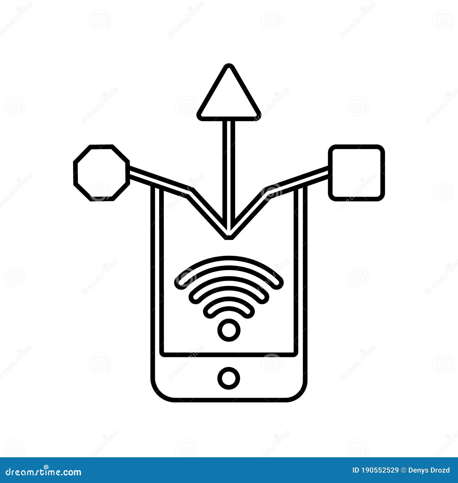 Native Apps Vector Icon. Mobile Technology Illustration Sign ...