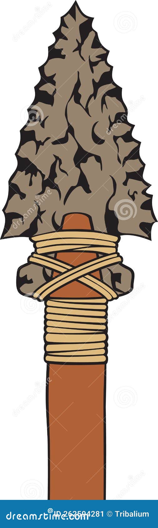 Native Arrowhead Arrow stock illustration. Illustration of mohawk ...