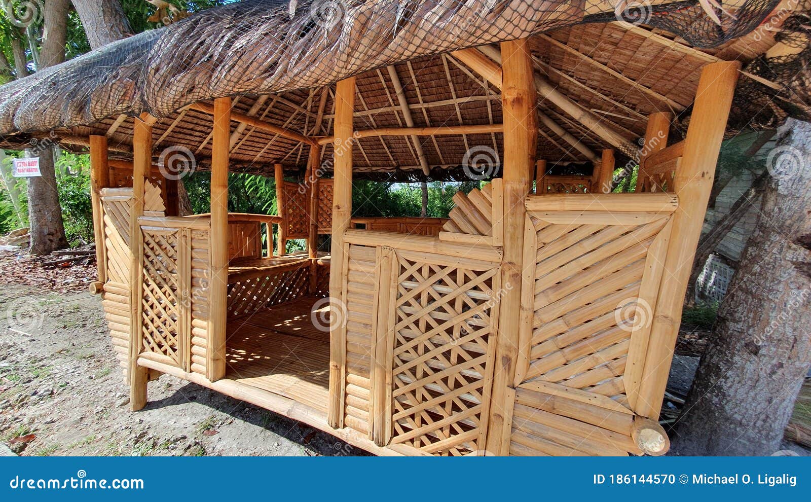 Native Bamboo-Made Rest House Stock Photo - Image of bamboo, rest ...