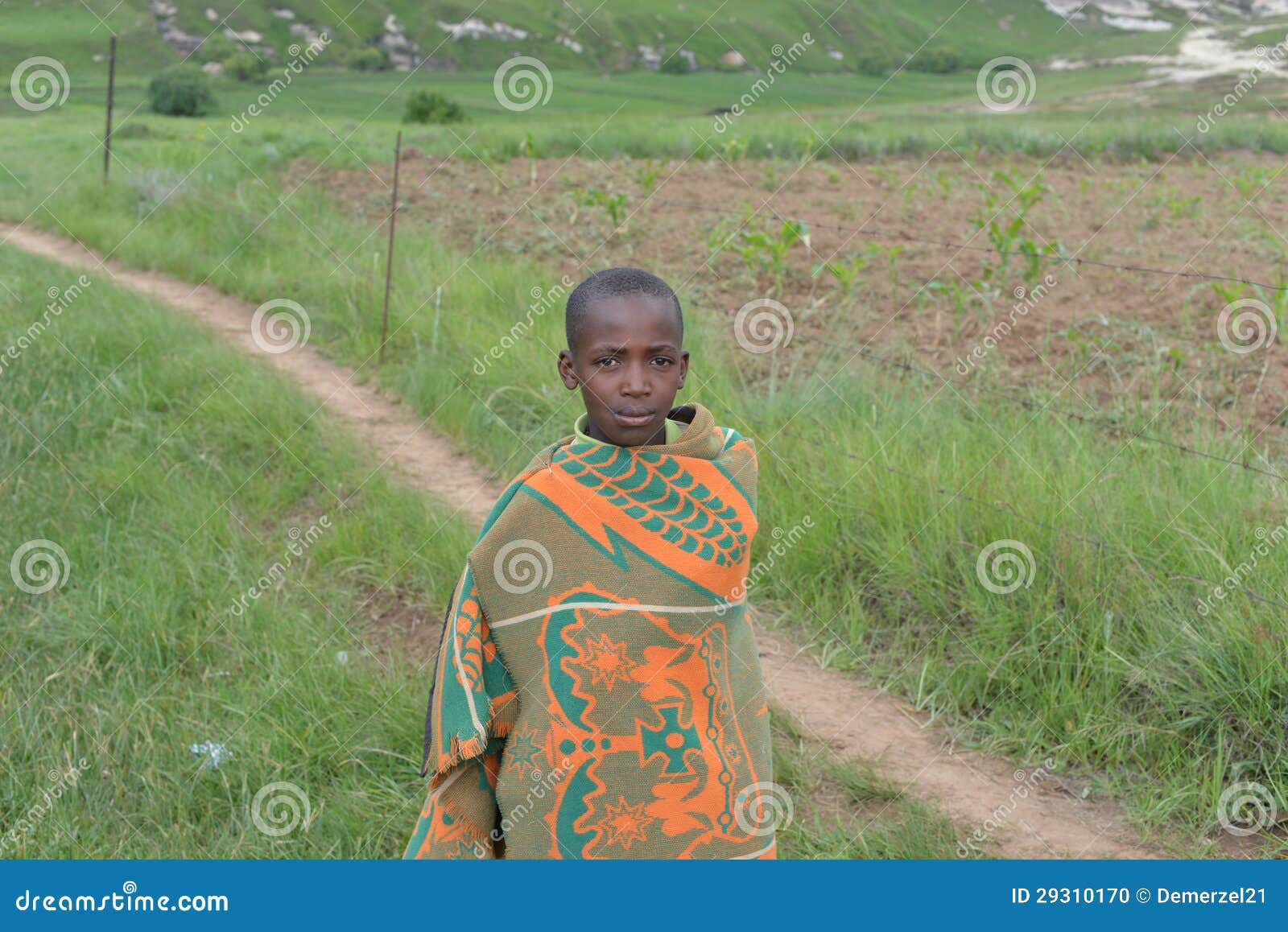 Native Basotho Boy from Butha-Buthe Region of Lesotho Editorial Image ...