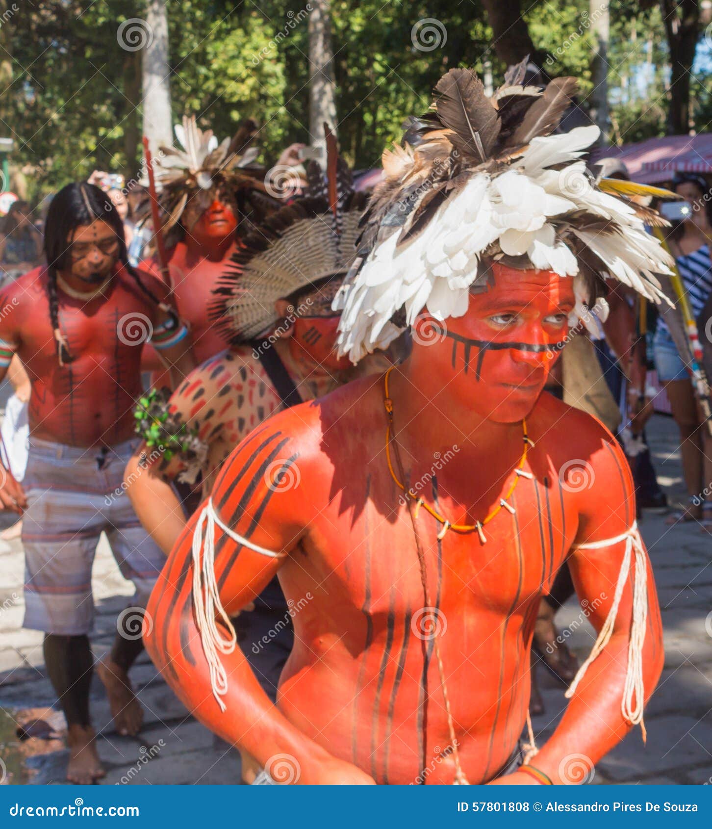 Native Brazilian Indians editorial stock photo. Image of body - 57801808