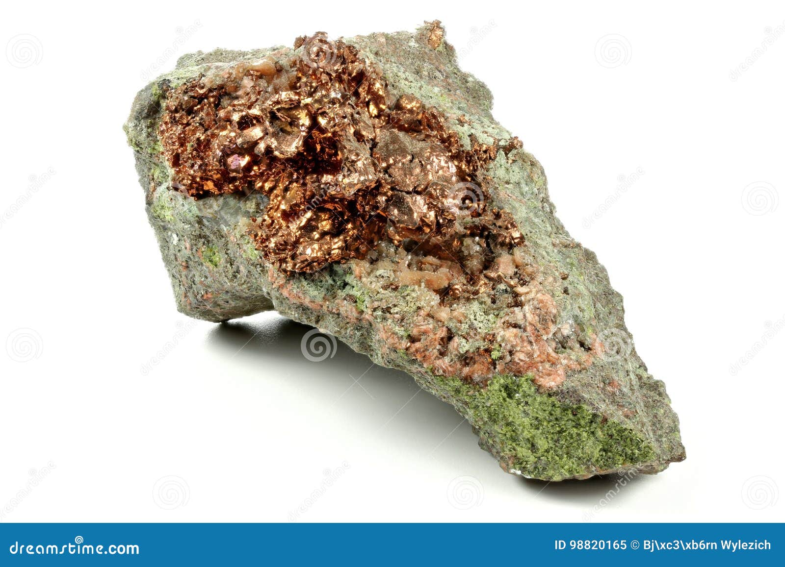 Native copper stock image. Image of mineral, white, pure - 98820165