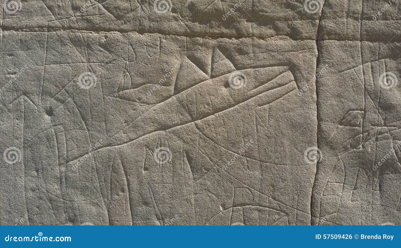 Native Drawings in Historic Writing on Stone Stock Photo - Image of ...