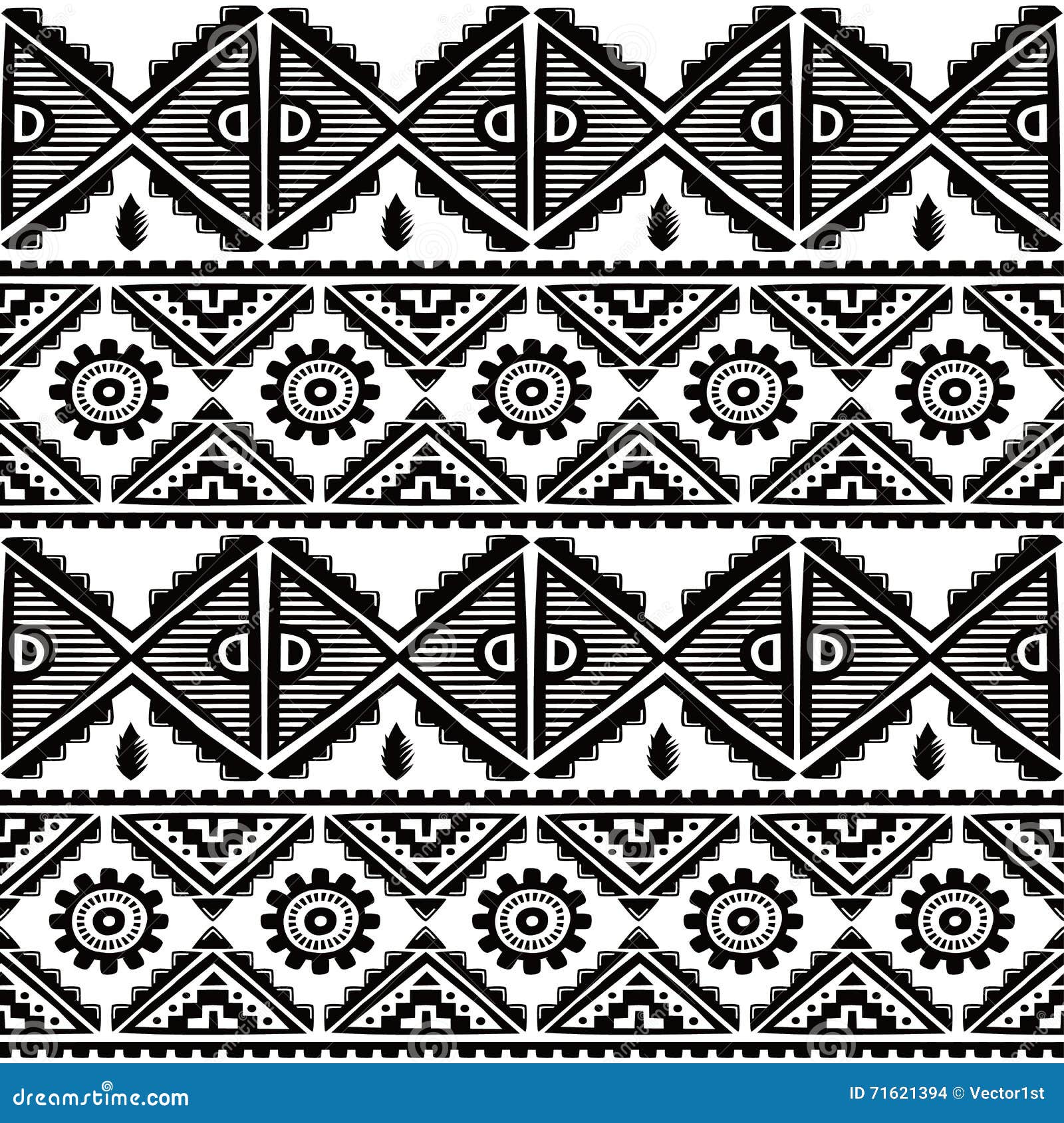 Native Ethnic Seamless Pattern Stock Vector - Illustration of card ...