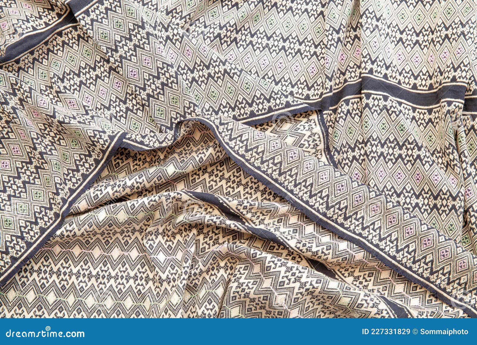 Native Fabrics Wrinkled Beautifully in Natural Light Stock Image ...