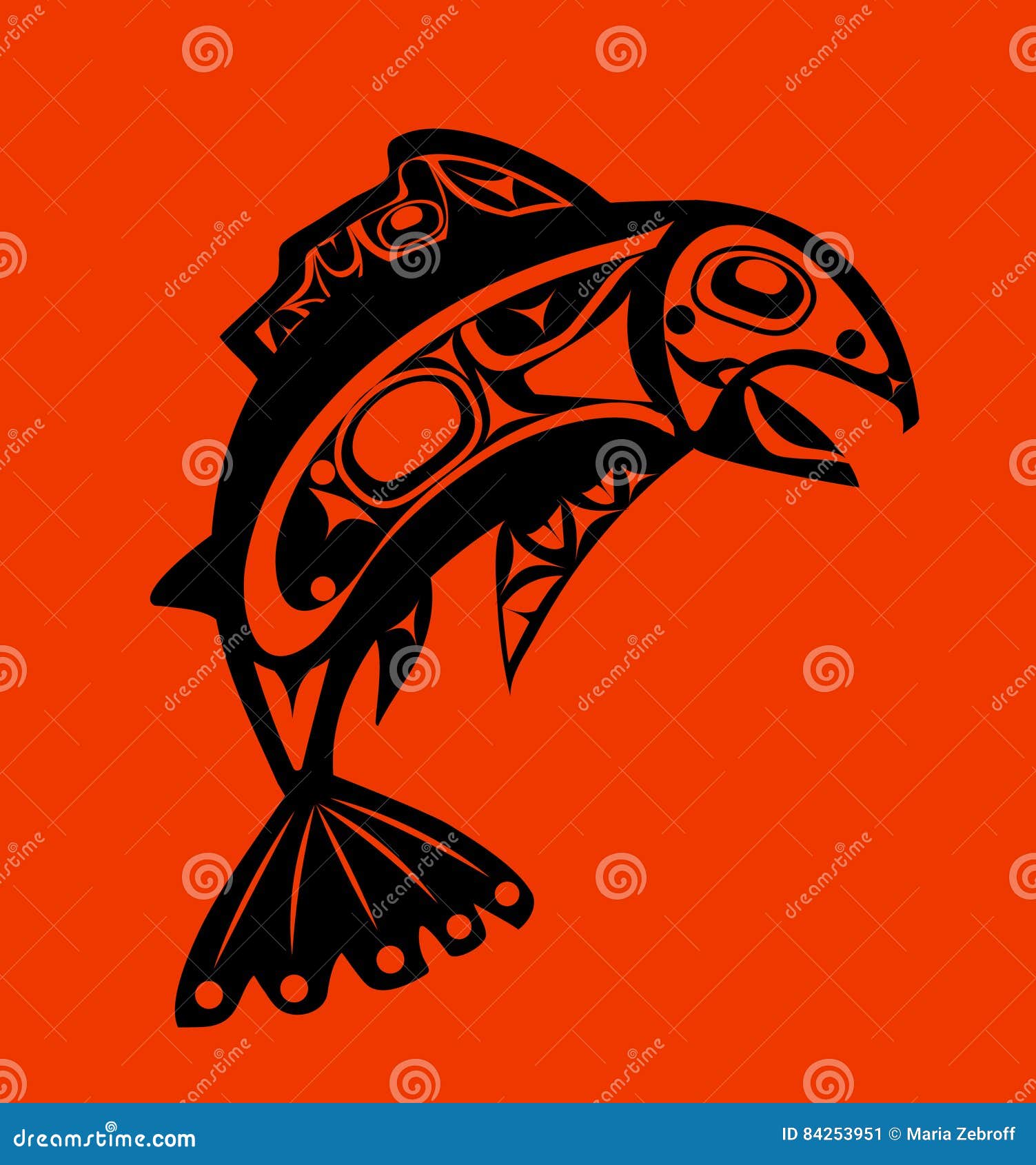 Native fish Vector stock vector. Illustration of fish - 84253951