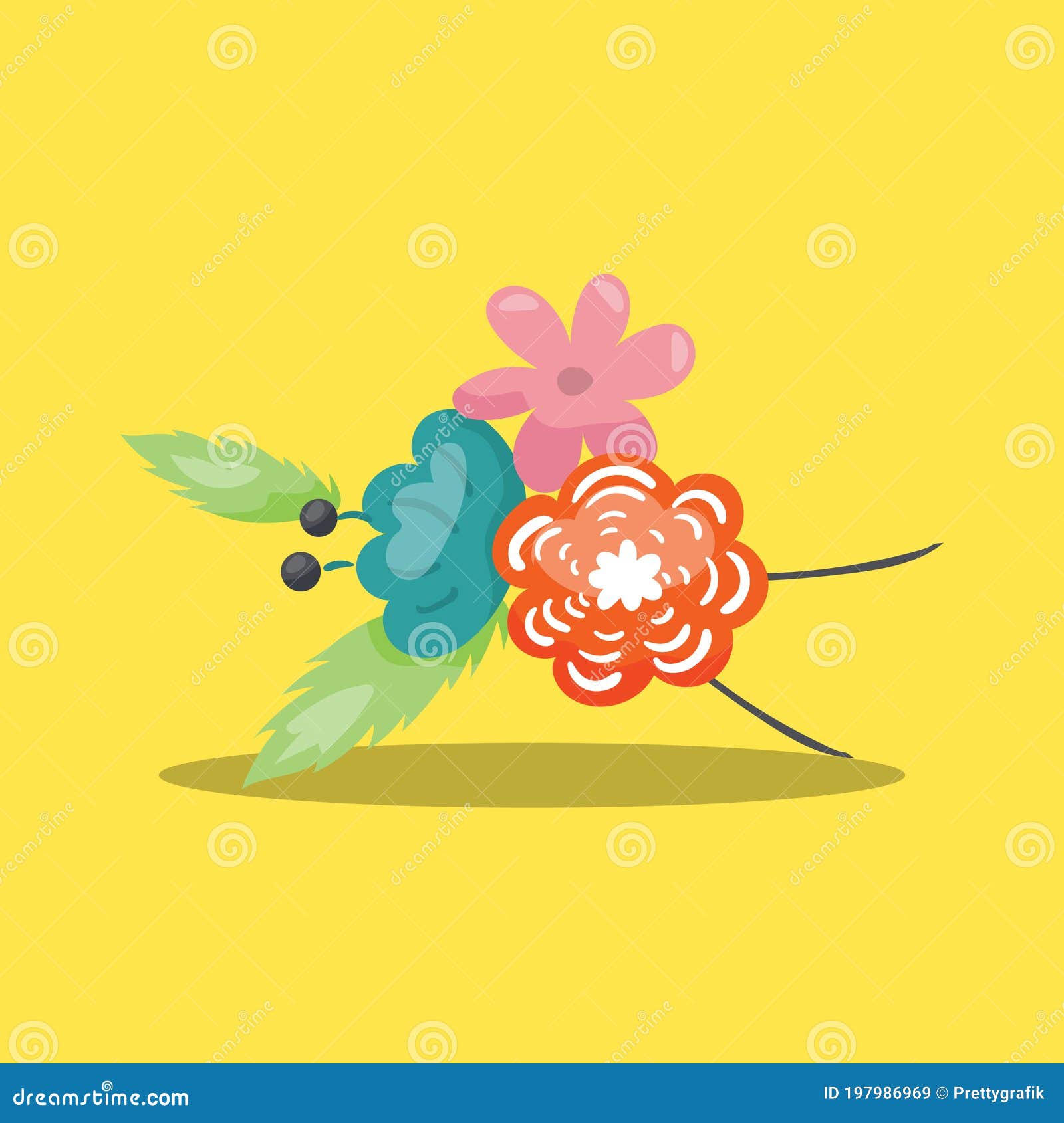 NATIVE FLOWERS 12 stock vector. Illustration of flowers - 197986969
