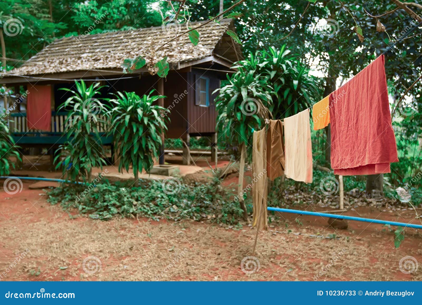 Native house stock image. Image of scenics, culture, clothing - 10236733