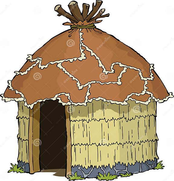 Native hut stock vector. Illustration of vector, prehistoric - 26947510