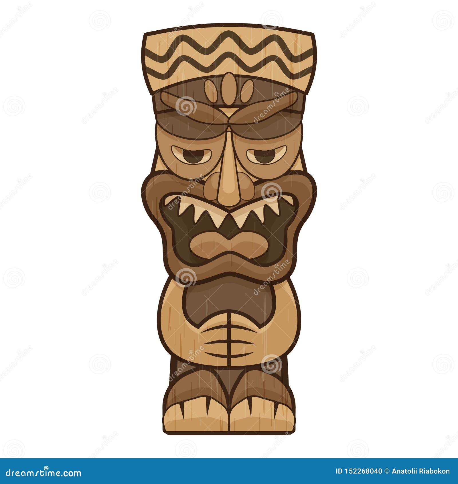 Native Idol Icon, Cartoon Style Stock Vector - Illustration of color ...