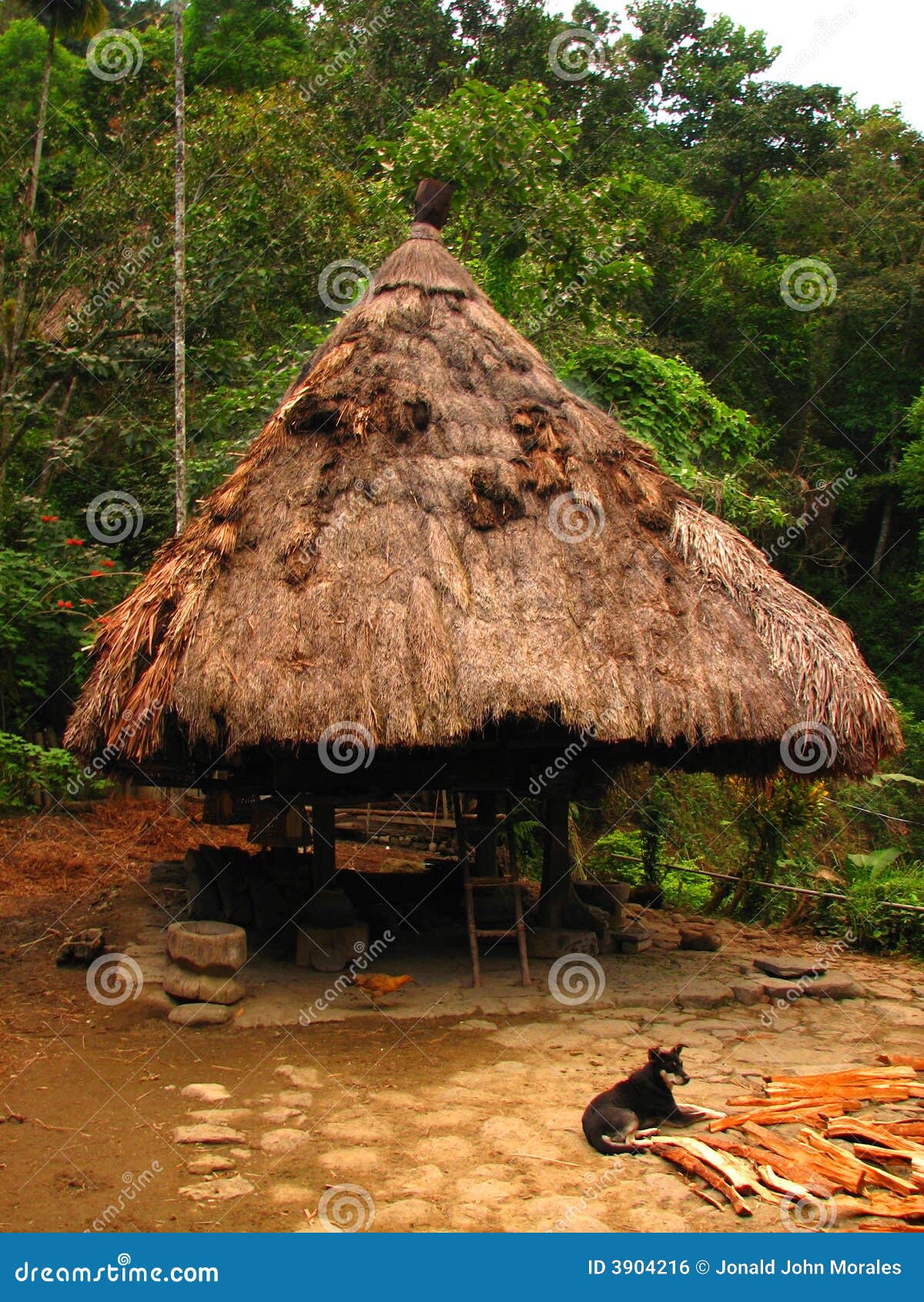 Native Ifugao Hut stock photo. Image of native, straw - 3904216