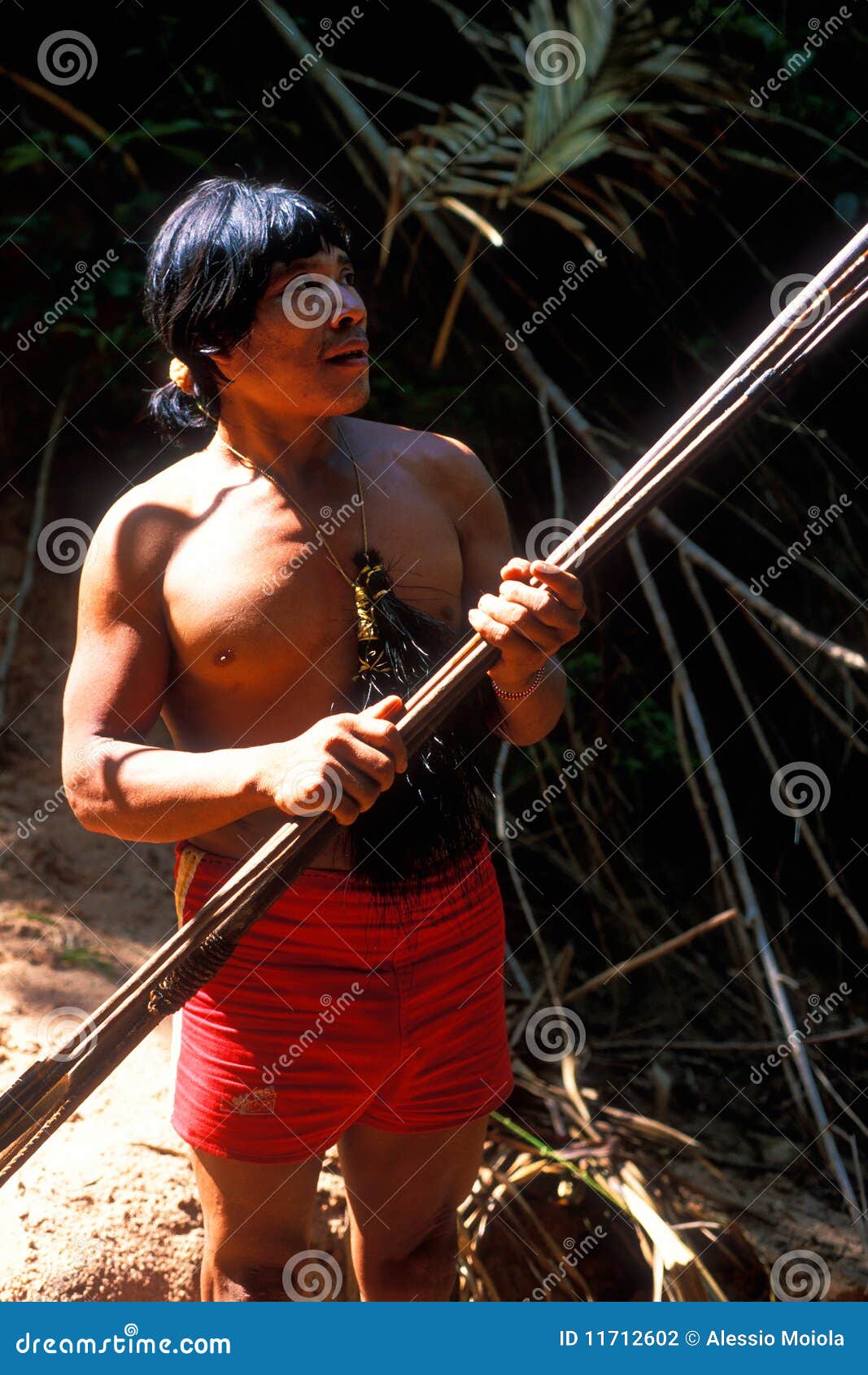 Native Indian Awa Guaja of Brazil Editorial Photography - Image of ...