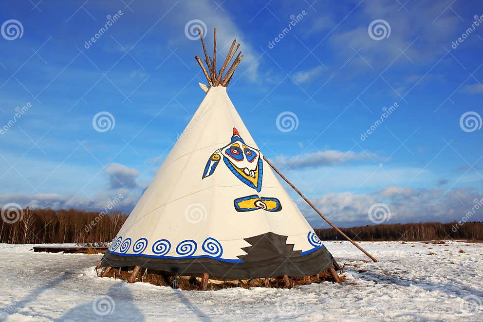 Native Indian tee-pee stock photo. Image of canadian - 22799454