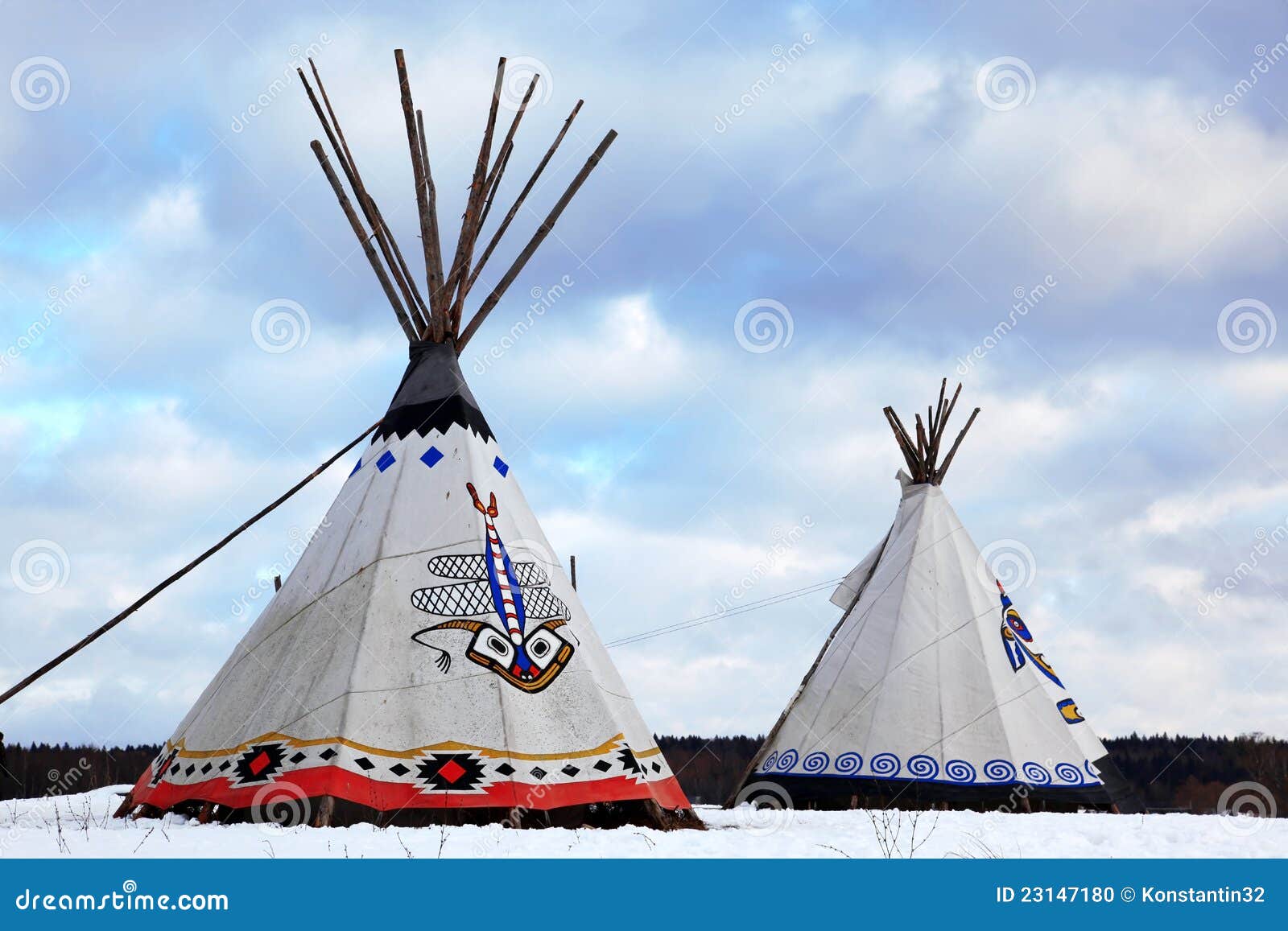Native Indian tee-pee stock photo. Image of american - 23147180