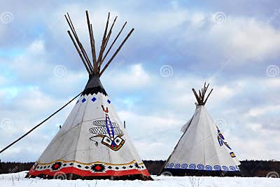 Native Indian tee-pee stock photo. Image of american - 23147180
