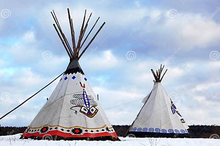 Native Indian tee-pee stock photo. Image of american - 23147180