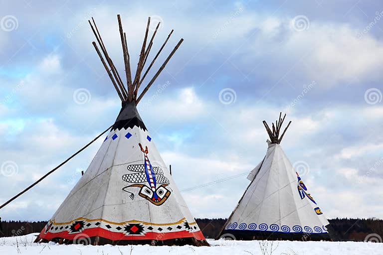 Native Indian tee-pee stock photo. Image of american - 23147180
