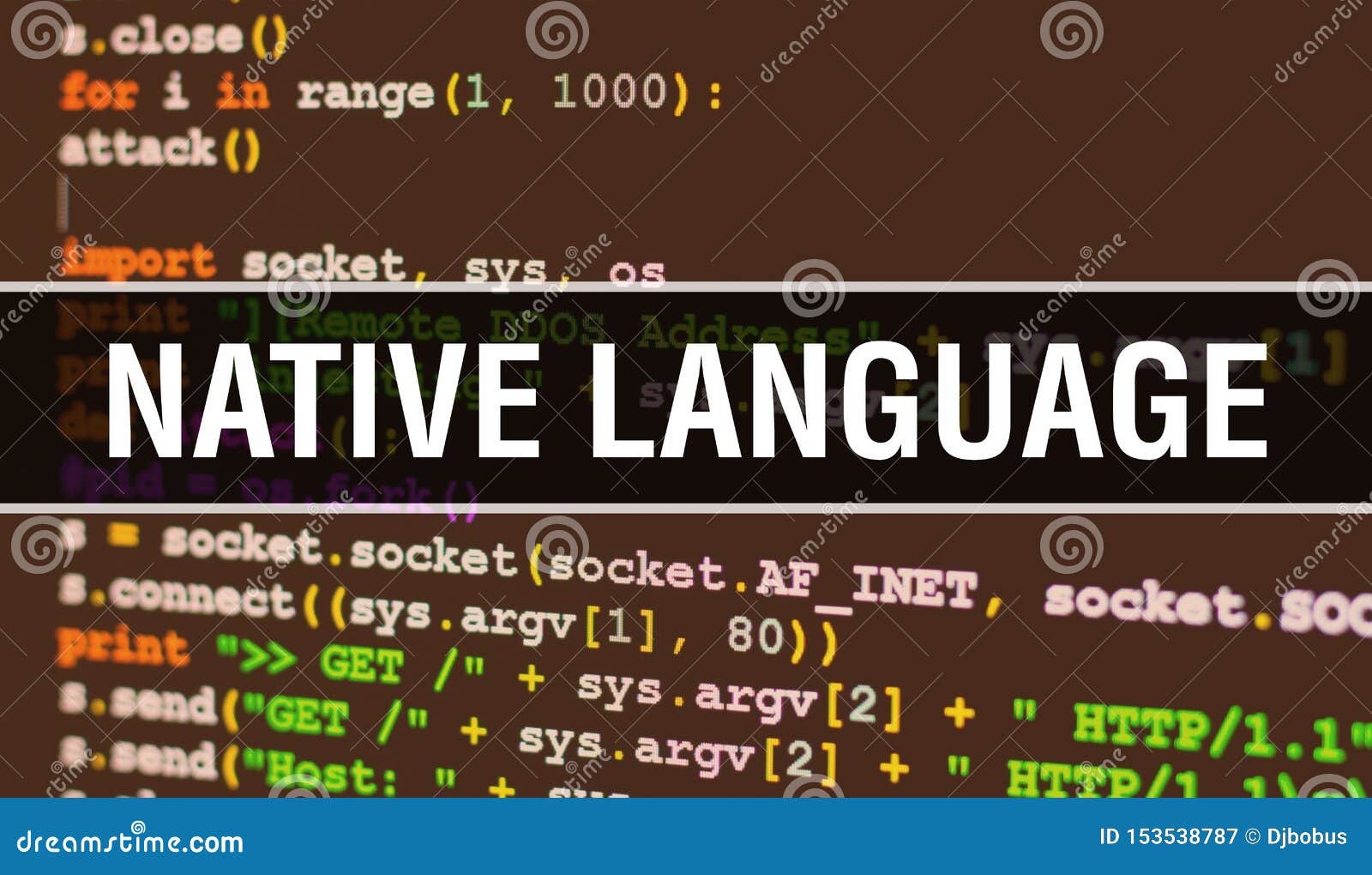 Native Language Concept with Random Parts of Program Code. Native ...
