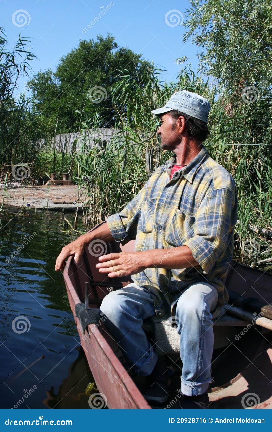 Native Men from Danube Delta Watching the Water Editorial Photo - Image ...