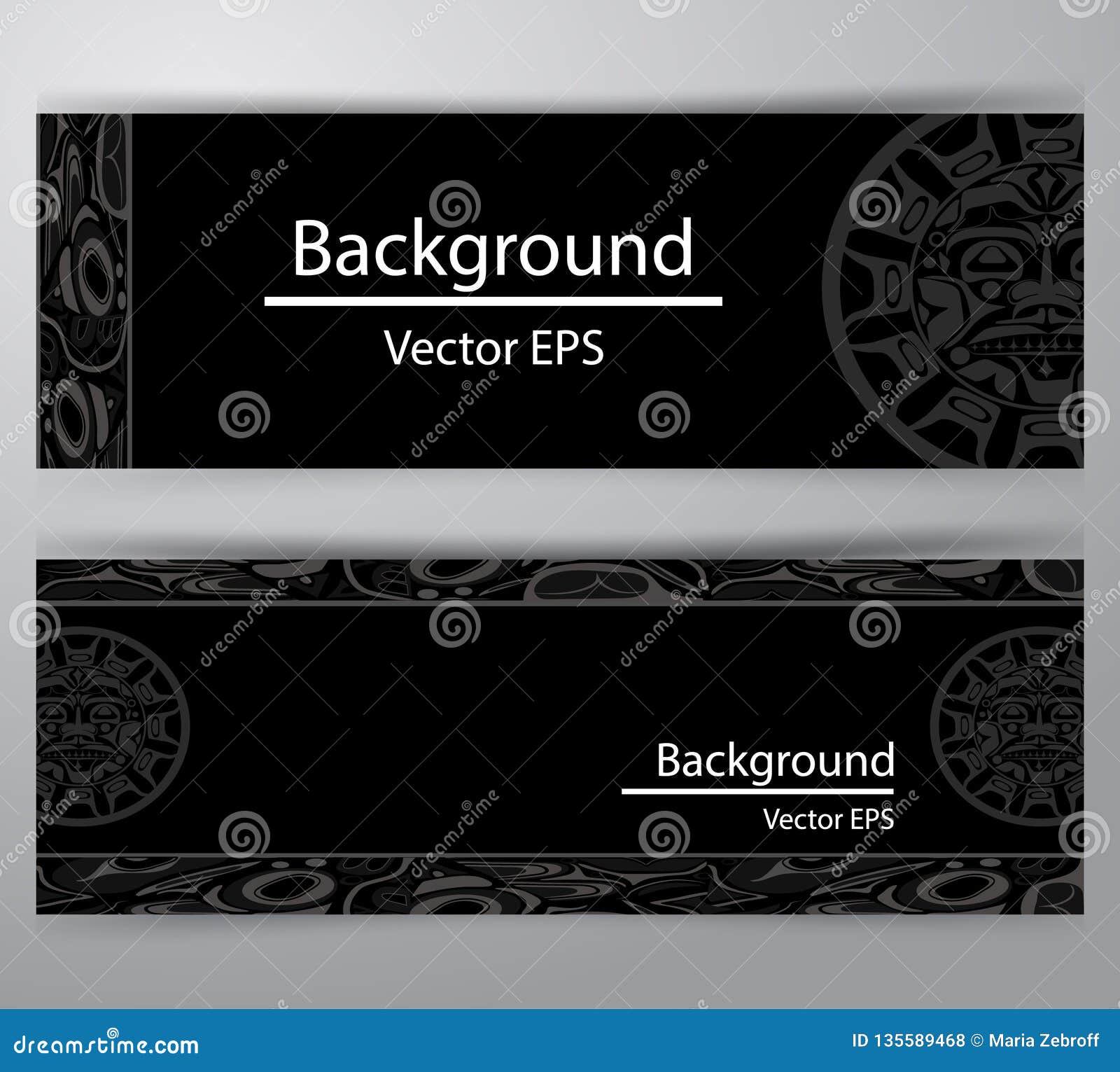 Native Header Invitation Vector Stock Vector - Illustration of fishing ...