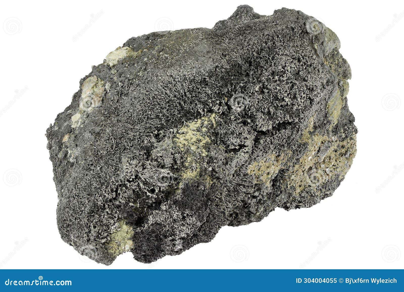 Native silver on arsenic stock image. Image of mineral - 304004055