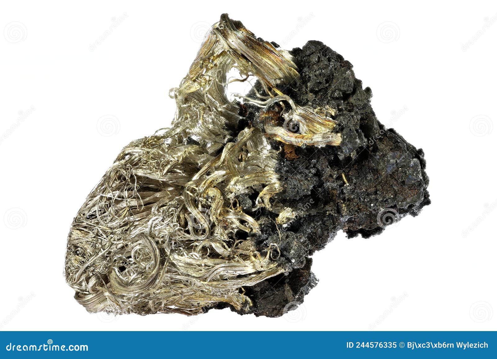 Native silver stock image. Image of chemical, natural - 244576335