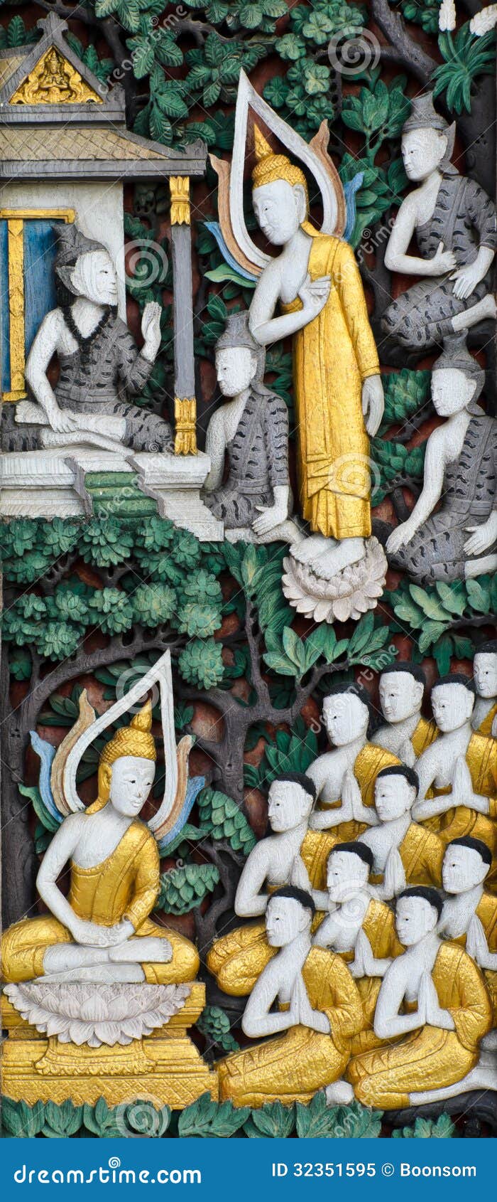 Native Thai sculpture stock image. Image of ancient, craft - 32351595