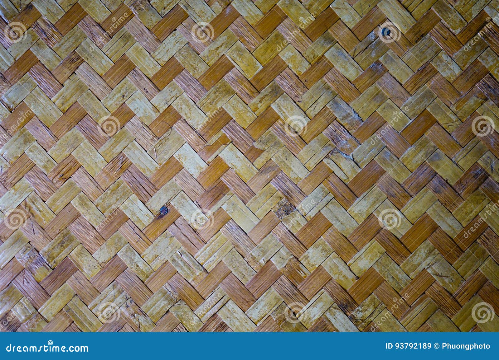Native Thai Style Bamboo Pattern Stock Image - Image of fence, house ...