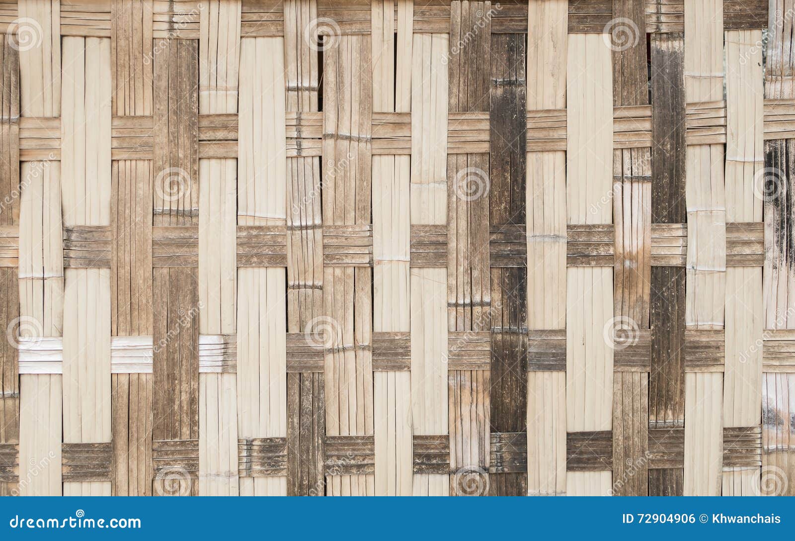 Native Thai Style Bamboo Wall. Stock Photo - Image of culture, native ...