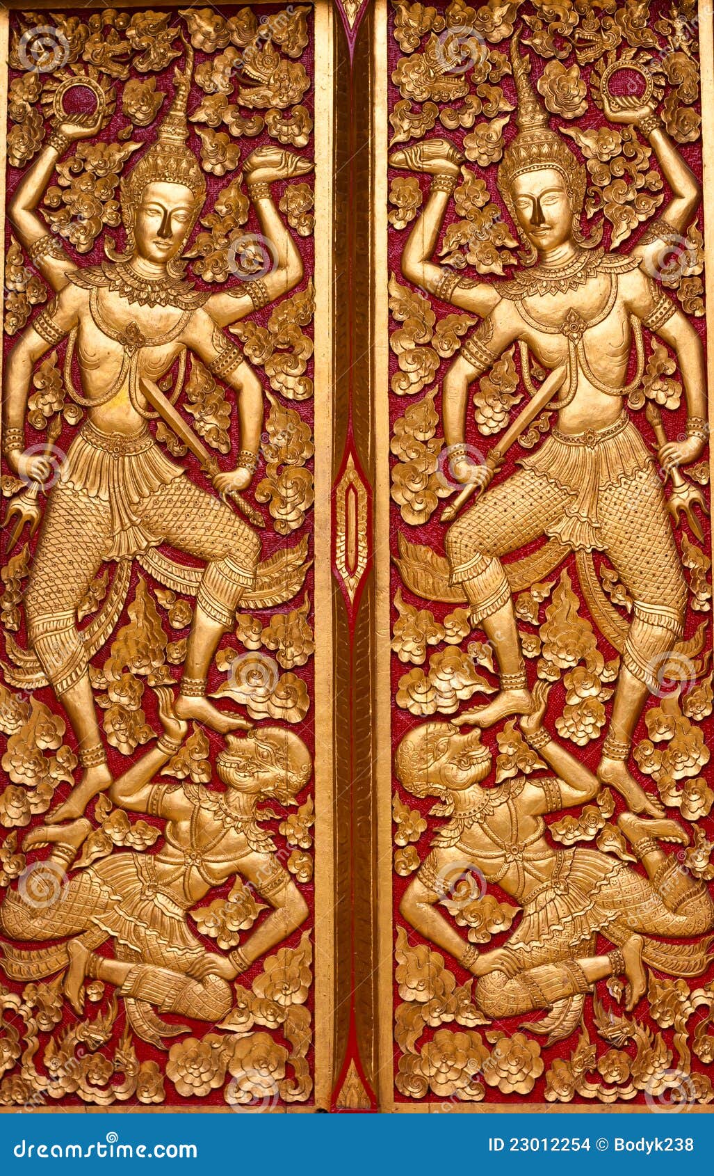 Native Thai style carving stock photo. Image of closeup - 23012254