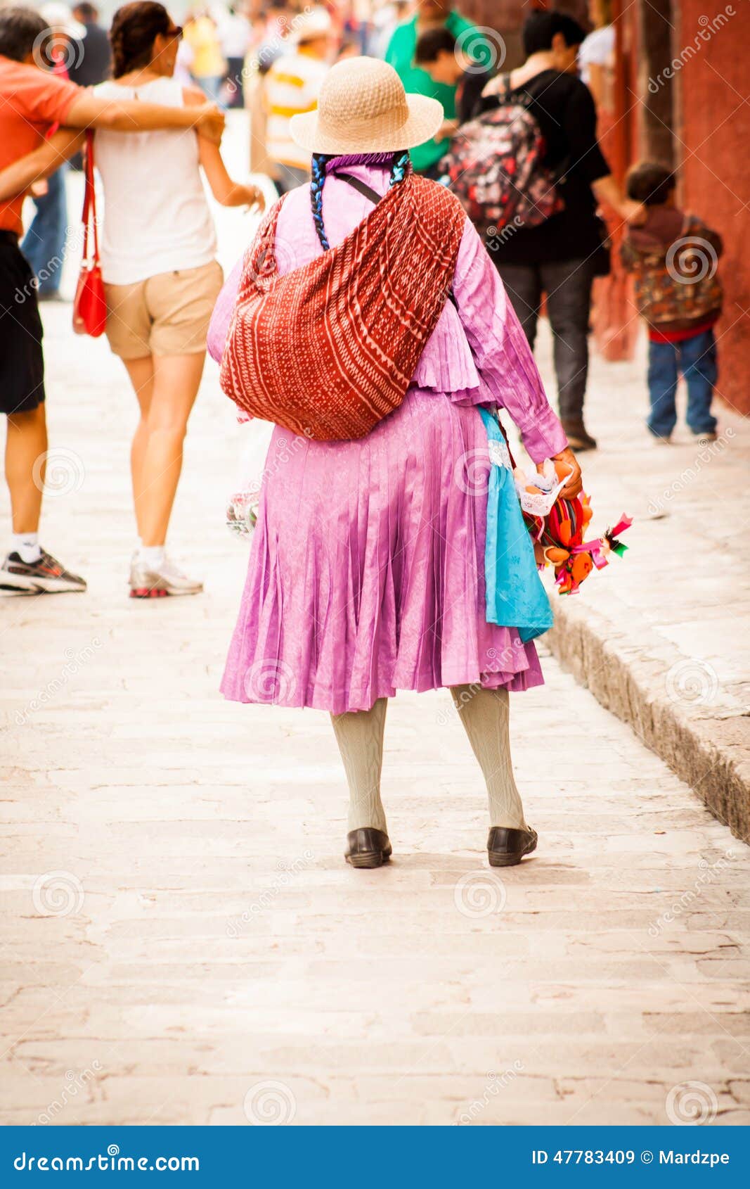 Native Traditional Vendors at San Miguel Editorial Stock Image - Image ...
